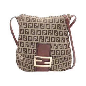 Fendi Pre-owned Vintage Canvas Crossbody Bag - - Pre-owned - Damen - Beige - ONE SIZE