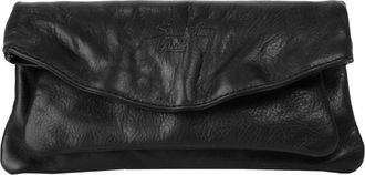 Samantha Look Clutch Echt Leder schwarz Damen Schultergurt abnehmbar, Innentasche(n), Schultergurt verstellbar