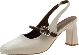 Generic OBiQuzz Sandales &agrave; talons pour femme - Escarpins &eacute;l&eacute;gants - Sandales &agrave; lani&egrave;res - Talons hauts - Chaussures de soir&eacute;e sexy - Chaussures ferm&eacute;es - Chau