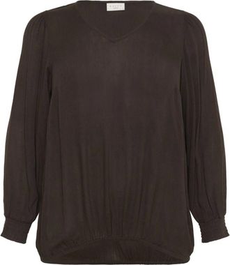 Kaffe Curve Femme, Blouses et Chemises, Brun, Taille: 46 FR Blouses