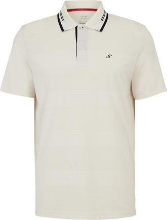 Joy Herren G-Style_Polo Jacquard Polohemd, Oxford Beige Stripes, 54 EU