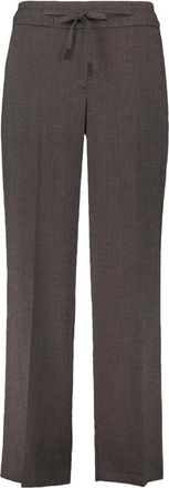 Betty & Co Gemusterte High-Waist-Hose - - Trousers - Damen - Schwarzk - 3XL