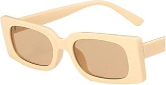Generic 2025 Designer Square Small Frame Lunettes de soleil rétro tendance pour hommes et femmes pour les vacances en plein air (couleur : I, taille : 1)