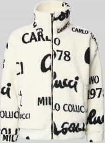 Carlo Colucci Oversized Fleecejacke mit Reißverschluss