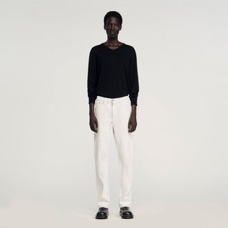 Sandro Regular-Jeans im Crackle-Look