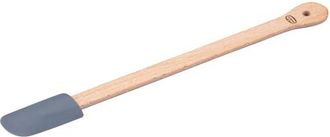 Dr. Oetker Teigschaber Classic - Teigspatel aus Platin Silikon und Buchenholz, zum pr&auml;zisen Ausstreichen und Verstreichen von Cremes, Hitzebest&auml;ndigkeit: +100 &deg;C