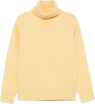 Toteme pull en maille à col roulé - Jaune