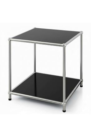 Floordirekt Standregal Concept Epure Mk-012, Schwarz, Metall, 40x46x40 cm, stehend, Wohnzimmer, Regale, B&uuml;cherregale