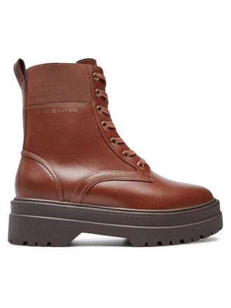 Tommy Hilfiger Schn&uuml;rstiefeletten FW0FW08440 Braun