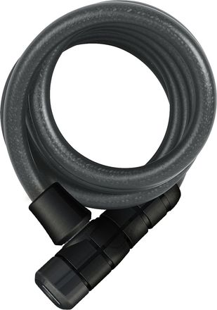 ABUS Spiralkabelschloss Booster 6512K/180 - Fahrradschloss aus superflexiblem Spiralkabel Sicherheitslevel 4-180 cm
