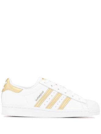 adidas baskets Superstar &agrave; lacets - Blanc