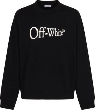 Off-white Homme, Sweatshirts et sweats &agrave; capuche, Noir, Taille: S Run Arrow Skate Crewneck