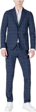 Mulish Baumwoll-Zweiteiler-Anzug - - Suits - Herren - Blau - 3XL