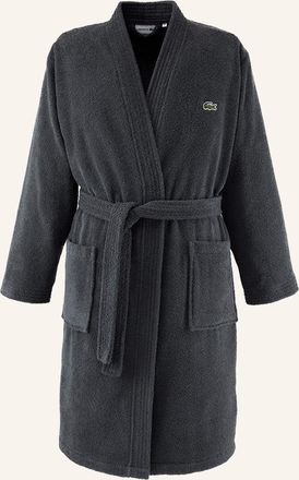 Lacoste Bademantel Llecroco schwarz