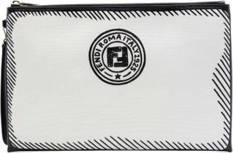 Fendi Sac pochette Pre-owned - Femme - Pre-owned - Blanc - Taille: ONE Size