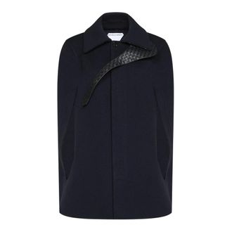 Bottega Veneta Wollumhang - - Jackets - Damen - Blau - S