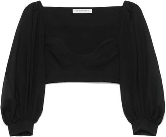 Philosophy di Lorenzo Serafini Femme, Blouses et Chemises, Noir, Taille: 36 FR Wool Top