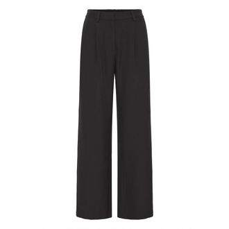 Ichi Wide Hosen - - Trousers - Damen - Schwarzk - L