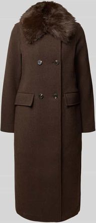 Vero Moda Mantel mit Webpelzkragen