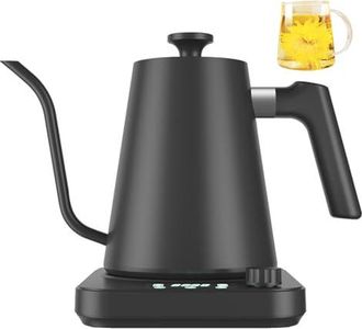 Generic Bouilloire &eacute;lectrique &agrave; Col De Cygne 1200 W, 1 L, Id&eacute;ale Pour Le Caf&eacute; Et Le Th&eacute; Par Infusion Manuelle. Contr&ocirc;le De La Temp&eacute;rature, &eacute;cran Num&eacute;rique, Ac