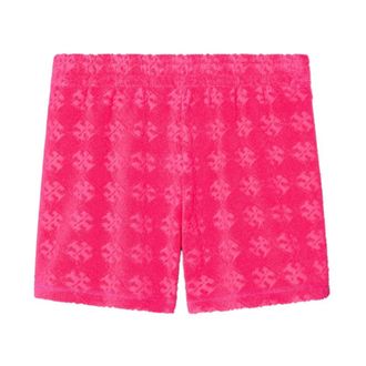 Tory Burch Fuchsia Logo Baumwollshorts - - Shorts - Damen - Rosa - L
