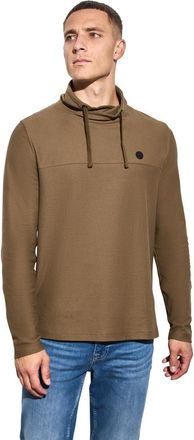 Street One Men Herren Funnelneck Strukturshirt