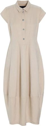 Bitte Kai Rand Femme, Robes, Beige, Taille: 40 FR Short Sleeve Tulip Shirt Dress