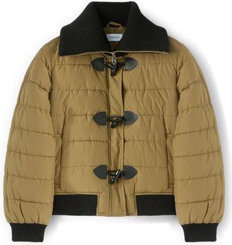 Motivi Femme, Vestes, Vert, Taille: 40 FR Doudoune matelassée avec fermetures à bascule