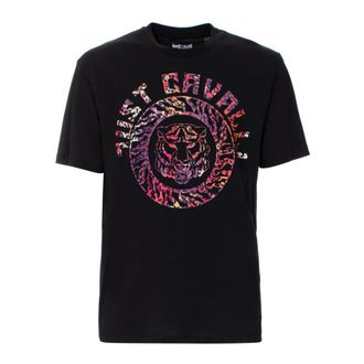Just Cavalli T-Shirts und Polos Schwarz - - Tops - Herren - Schwarzk - XS