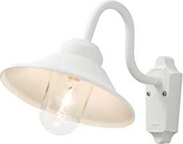 Konstsmide Vega 556-250 Wandleuchte B: 29,5cm T: 44cm H: 30cm / 1x60W / IP23 / lackiertes Aluminium / weiß