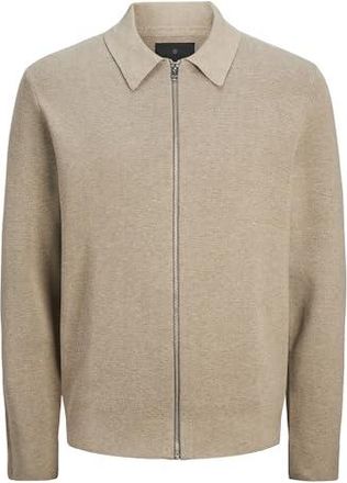 Jack & Jones Jprblamilano Stitch Cardigan en Tricot Sn, Griffes/d&eacute;tail : m&eacute;lang&eacute;, L Homme