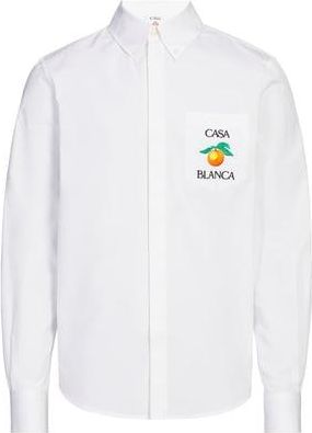 Casablanca Chemise à motif Orange