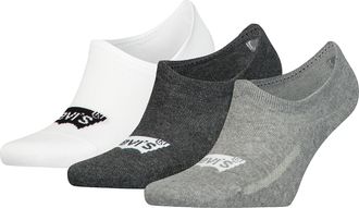 Levi's Unisex Footie Socks, Grey, 39/42