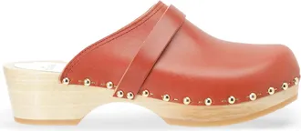 YouYou Sabots Yren Rock Bois Cuir Brique