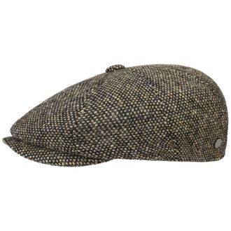 Lierys Tweed Winter Schirmm&uuml;tze Damen/Herren - Flatcap Made in Italy - M&uuml;tze mit Schurwolle - melierte Winterm&uuml;tze mit Innenfutter - Flat Cap Herbst/Winter -