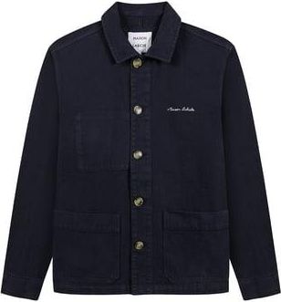 Maison Labiche Blouson droit &agrave; broderie en coton