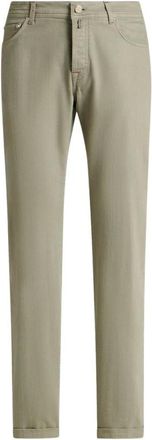 Kiton Homme, Jeans, Vert, Taille: W40 Pantalon cinq poches en coton stretch
