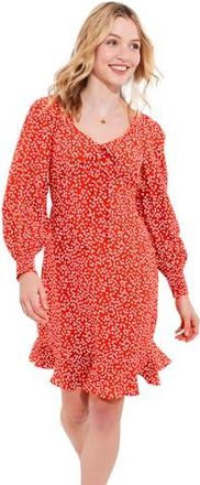 Joe Browns Spotted Tie Neck Mini Dress Robe, Rouge, 38 Femme