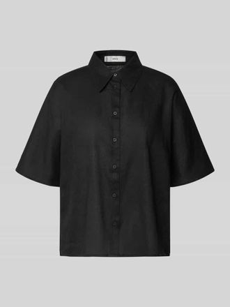 Mango Boxy Fit Bluse aus Leinen-Baumwoll-Mix mit 1/2-Arm Modell PAI