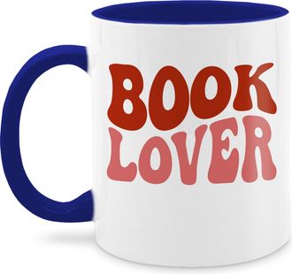 Shirtracer Tasse Tassen 325ml - Statement - Geschenk Booklover Geschenke Bücherliebhaber Geschenk Bücherwurm Geschenkidee Leseratte I Book Lover retro 70er Jahre