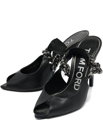 Tom Ford escarpins à bout ouvert - Noir