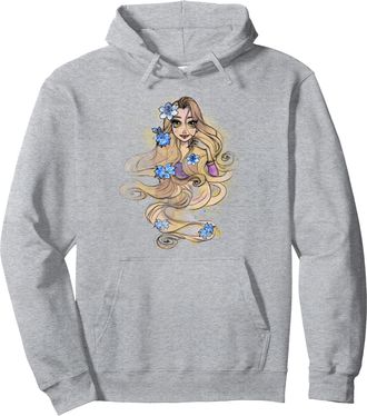 Disney Tangled Rapunzel Aquarell-Portr&auml;t Pullover Hoodie