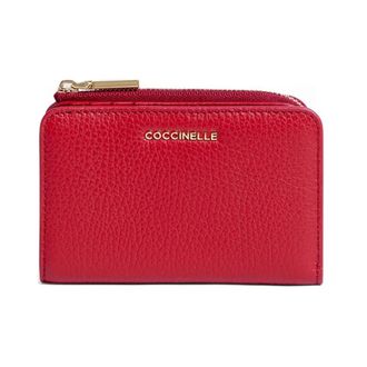 Coccinelle Femme, Accessoires, Rouge, Taille: ONE Size Metallic Small Wallet