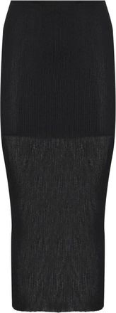 Alberta Ferretti Femme, Jupes, Noir, Taille: 42 FR Gonna Viscosa Crepe