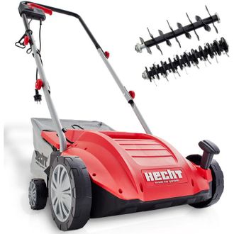 Hecht Elektro Vertikutierer Rasen L&uuml;fter Kombi Ger&auml;t Bel&uuml;fter Entmooser 3in1 Neu - Hecht