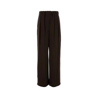 Jil Sander Satin Wide-leg Pant - - Trousers - Damen - Braun - XS