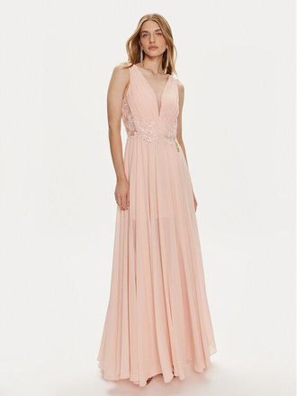 Fracomina Abendkleid FQ24SD3027W41201 Rosa Slim Fit