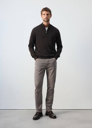 Mango Jean Patrick slim fit Ultra Soft Touch gris vison - Homme - 38 - MANGO MAN