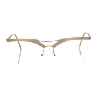 Frankie Morello Clubmaster Brille - - Accessories - Damen - Beige - ONE SIZE