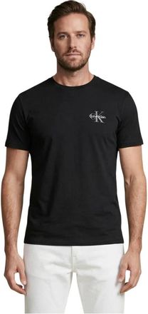 Calvin Klein Jeans Homme, Tops, Noir, Taille: L T-shirt imprim&eacute; en coton &agrave; manches courtes
